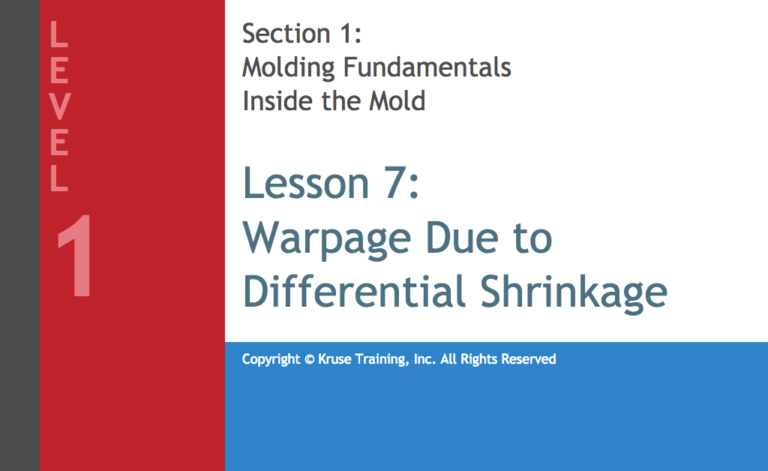 Warpage Due To Differential Shrinkage Fundamentals Kruse Training