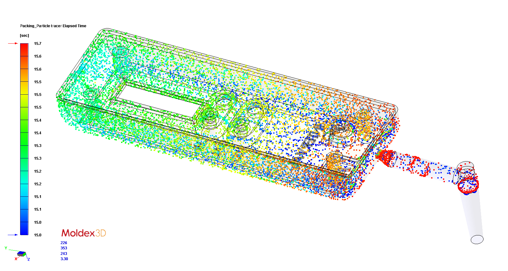 Packing Flow Visualization During Compression of the Mold Cavity ...